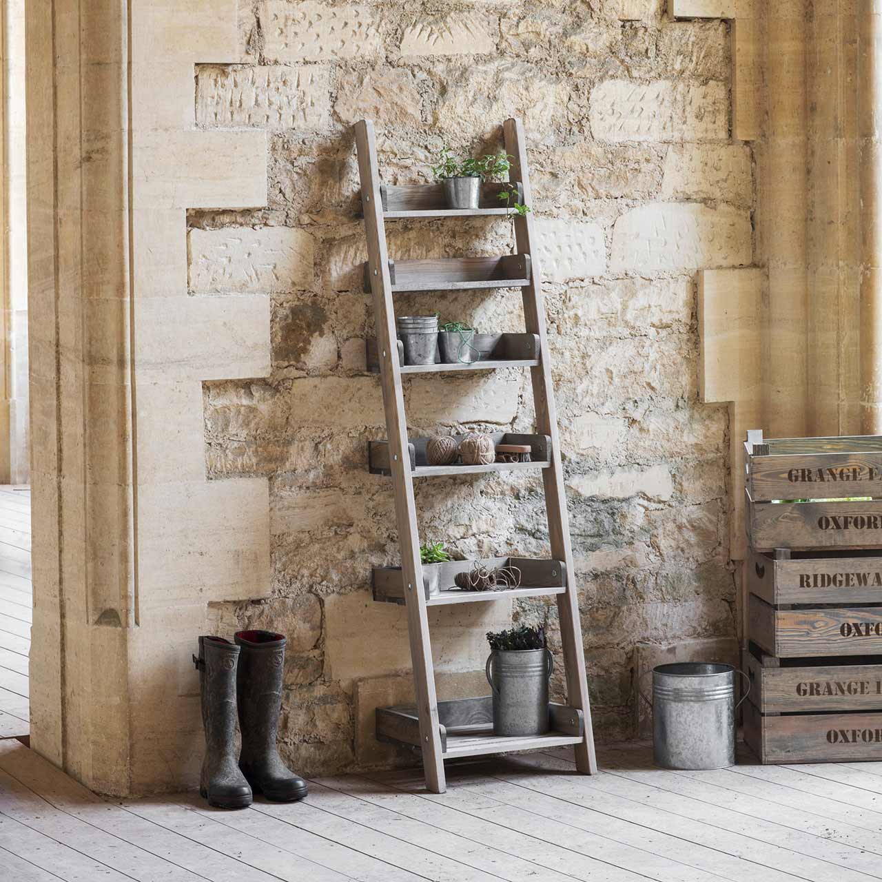 Leiterregal »Idbury Shelf Ladder« - L | Möbel aus Holz | Möbel | Wohnen ...